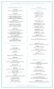 Menu – T BAR Southampton