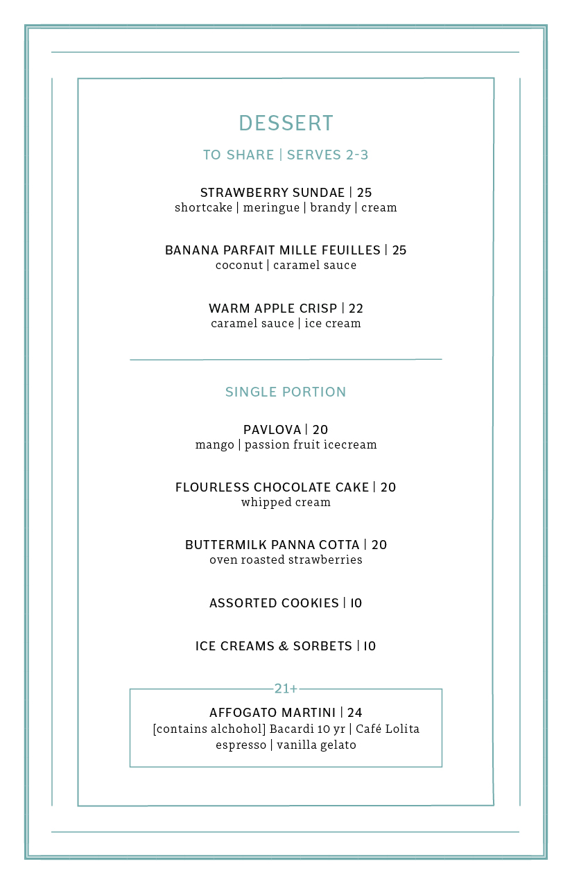 Menu – T BAR Southampton